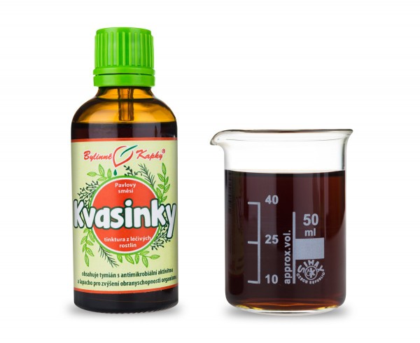 Kvasinky tinktura 50 ml - Bylinné Kapky :: Azeret Herbs - Dary přírody
